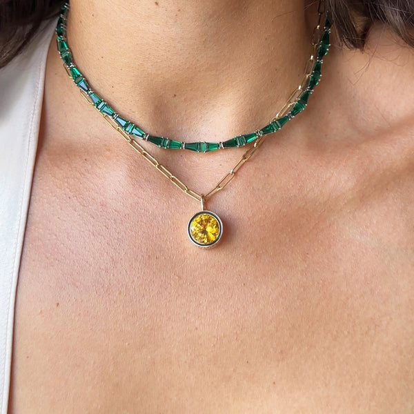 The Emerald Choker - Yellow Gold - LEBLANC