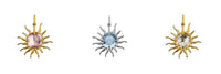 Autumn Style: Sun Pendants with Morganite, Blue Sapphire, and White Sa ...